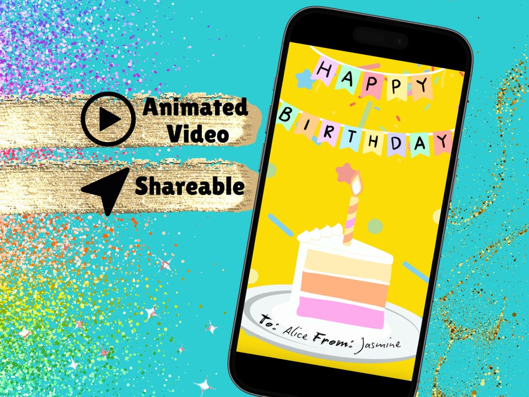 Happy Birthday Message Birthday Wishes Video Virtual Birthday Card ...