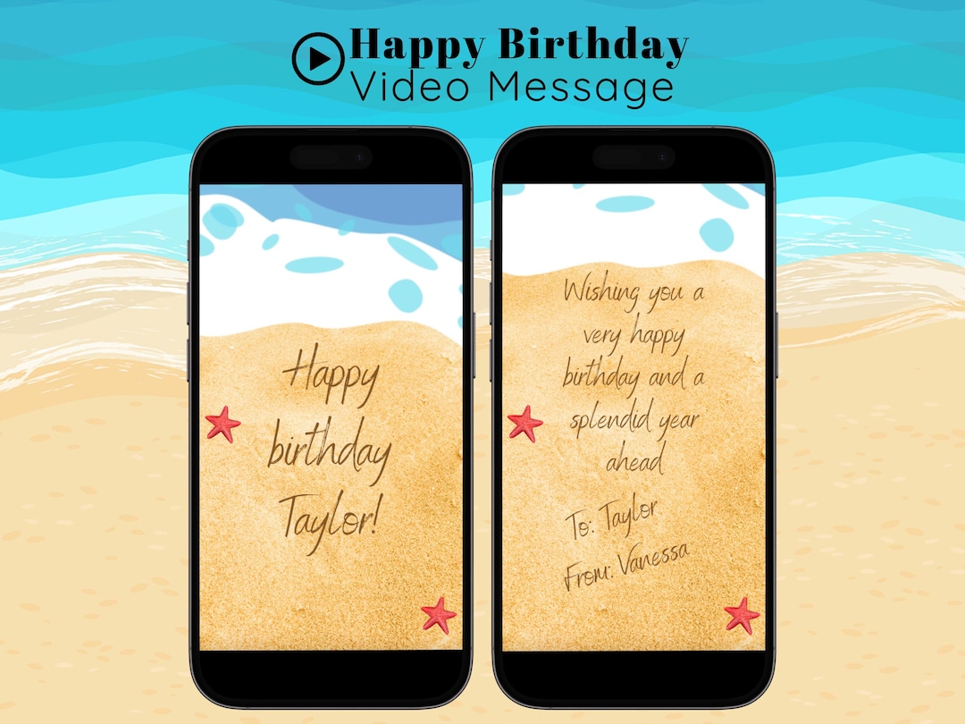 Birthday Wishes Video Virtual Birthday Card Birthday Video Happy ...