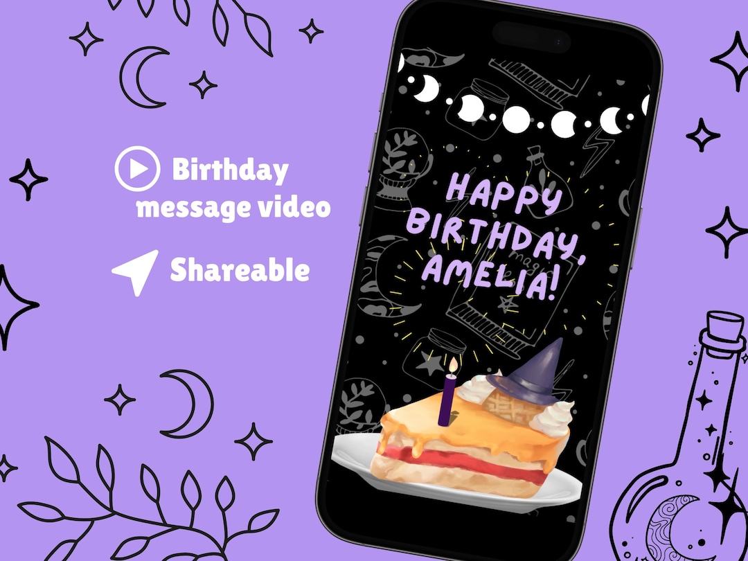 Happy Birthday Message Birthday Wishes Video Virtual Birthday Card ...