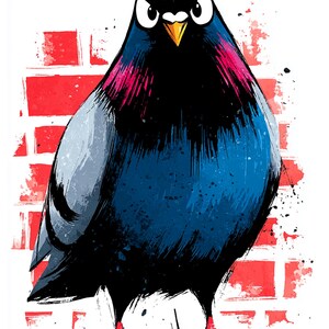 Collection of Unique Bird Images With a Cartoon Gothic Feel, Chickens ...