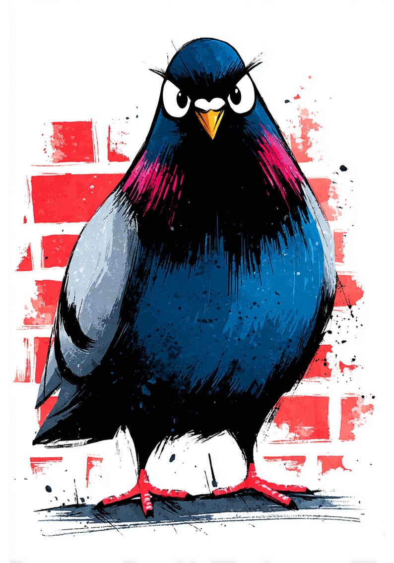 Collection of Unique Bird Images With a Cartoon Gothic Feel, Chickens ...