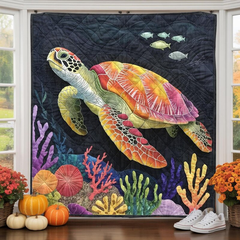 Turtle Quilt - Etsy