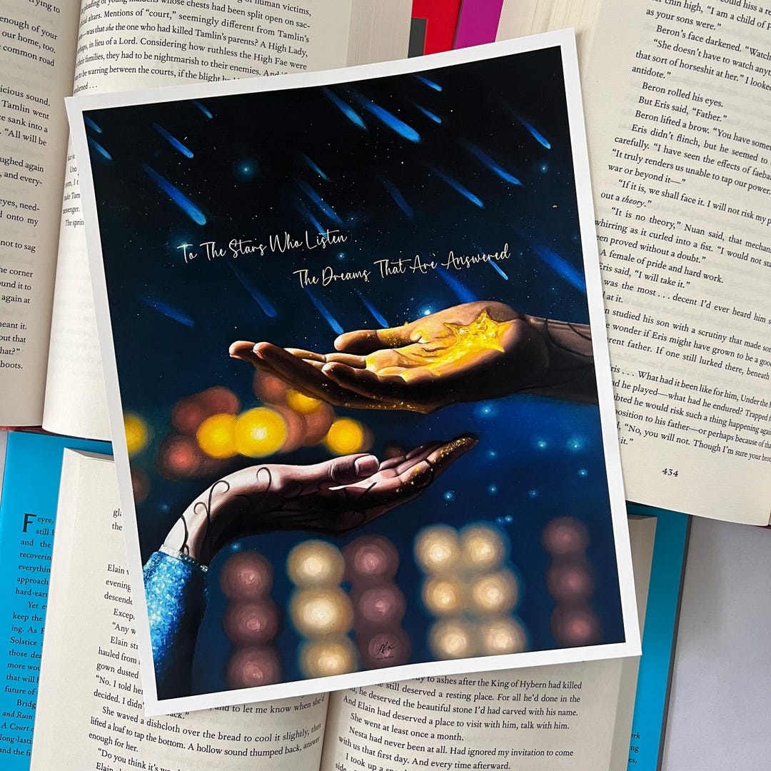 ACOTAR Posters With Feyre and Rhysand to the Stars Who Listen in ...