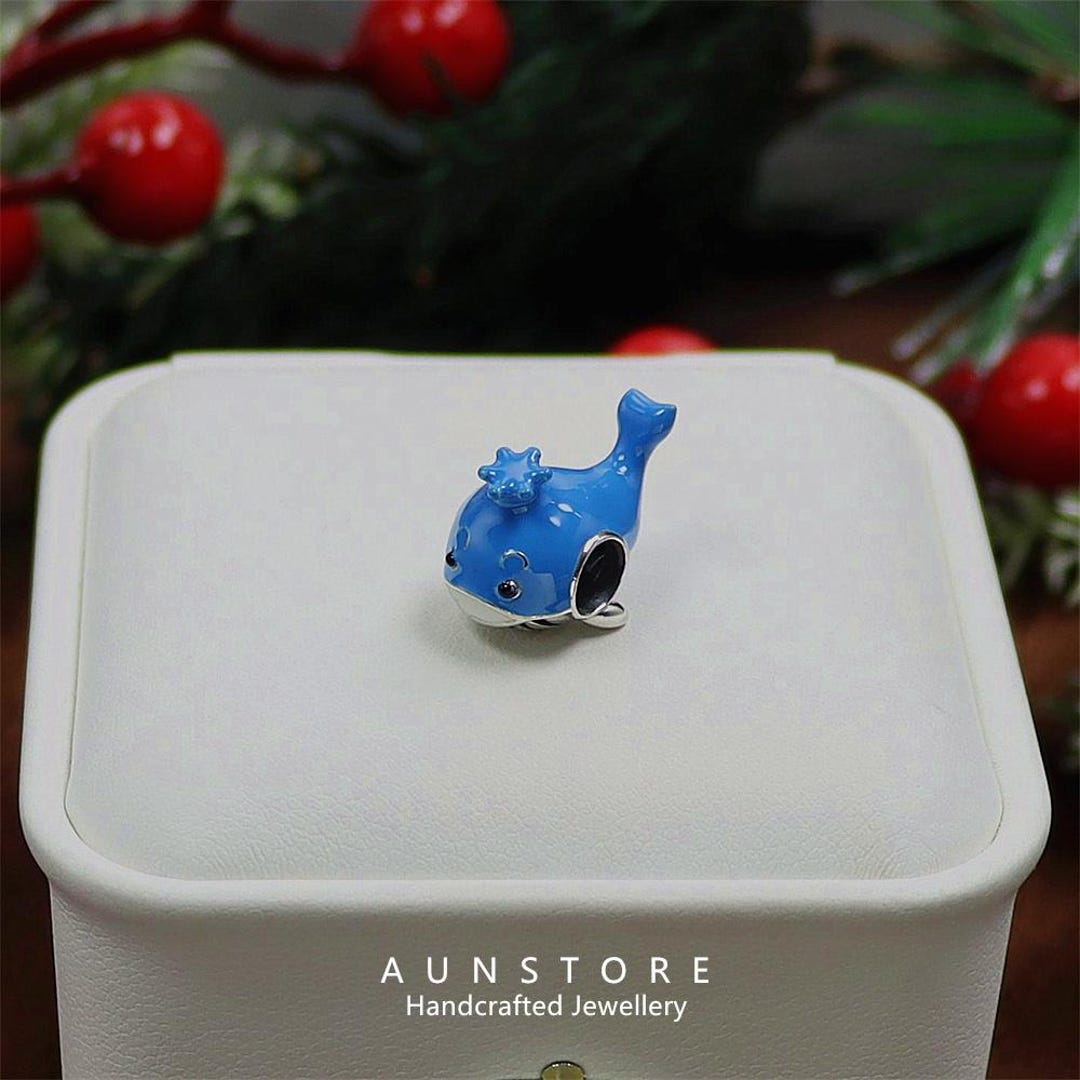 S925 Silver Cute Whale Beads, Large - Hole Loose Beads, Style - Etsy