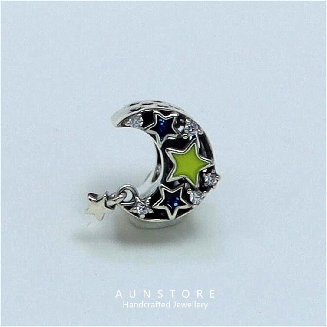 S925 Sterling Silver Romantic Starry Sky Stringing Decoration, Star and ...