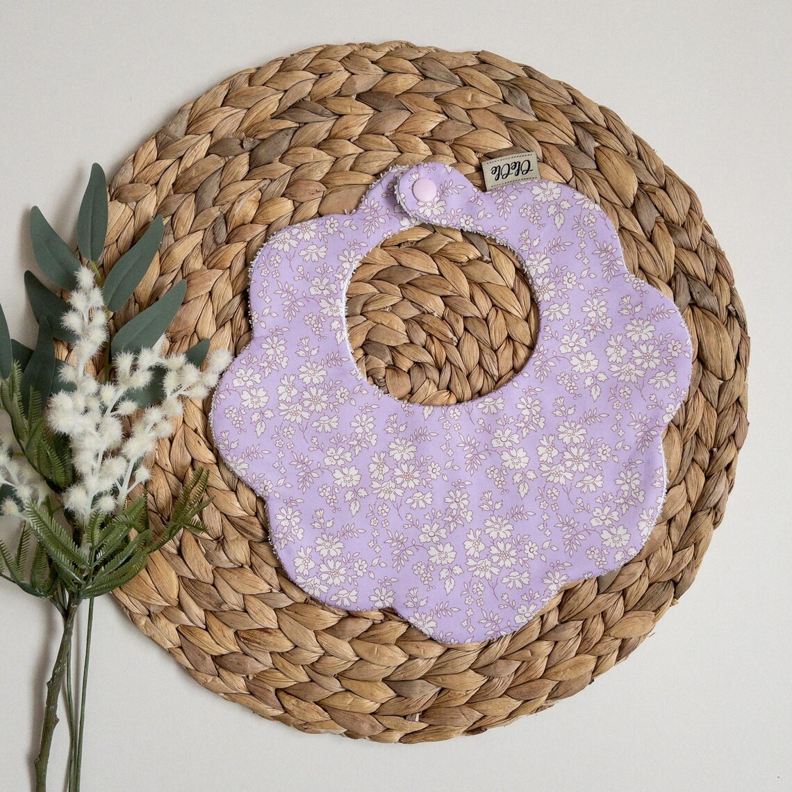 Personalised Scalloped Baby Dribble Bib Liberty Fabric Drool Bib Gifts ...