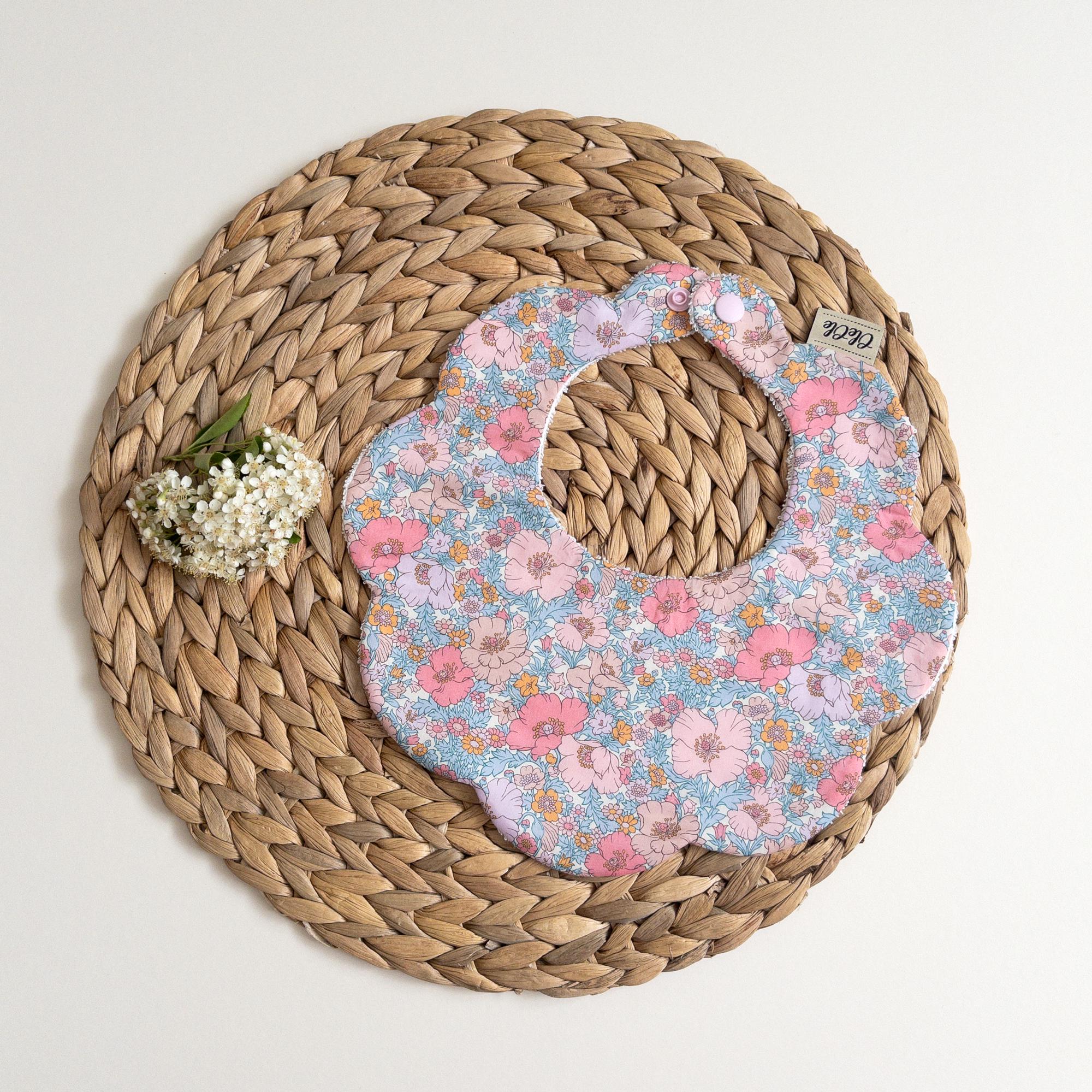 Personalised Scalloped Baby Dribble Bib Liberty Fabric Drool Bib Gifts ...