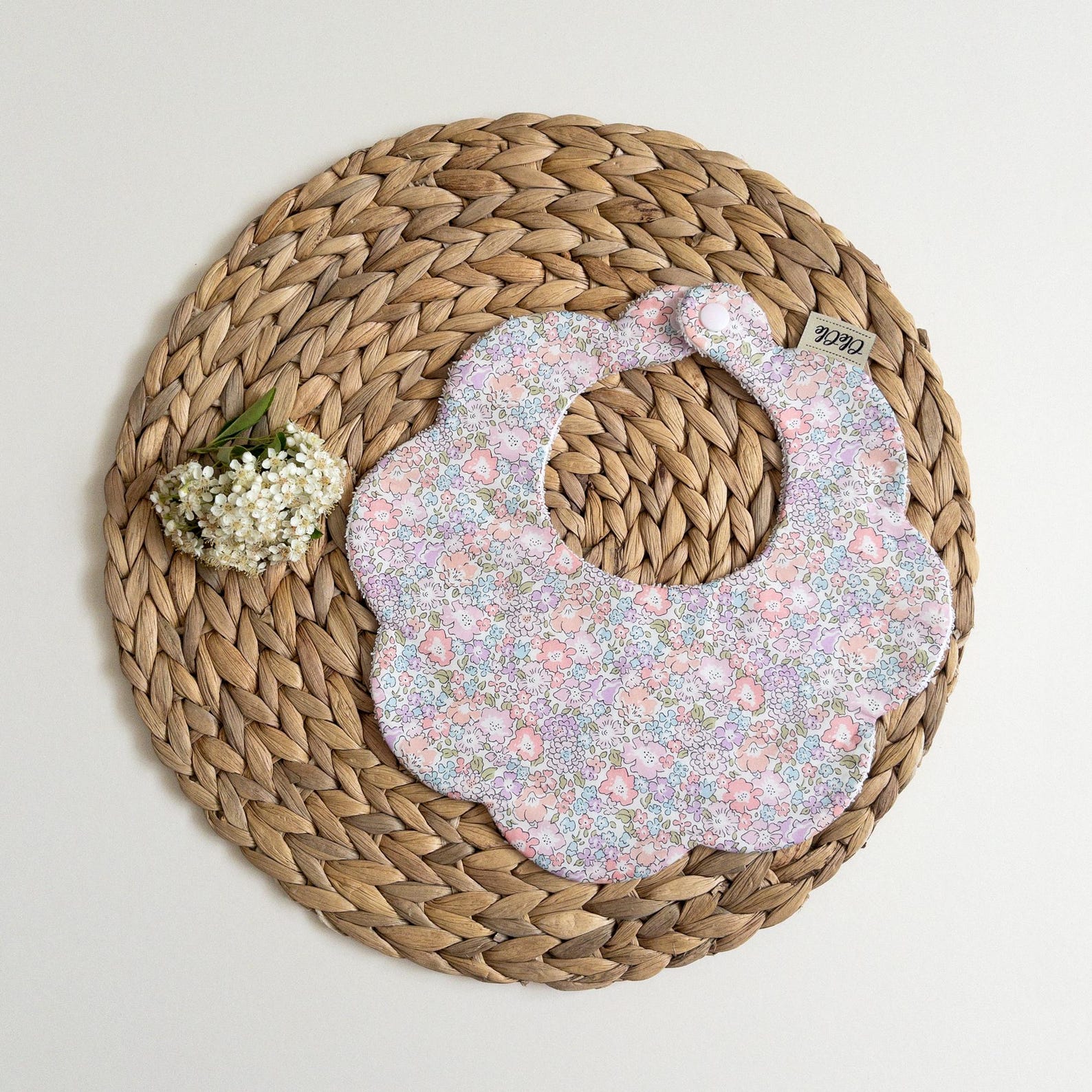 Personalised Scalloped Baby Dribble Bib Liberty Fabric Drool Bib Gifts ...