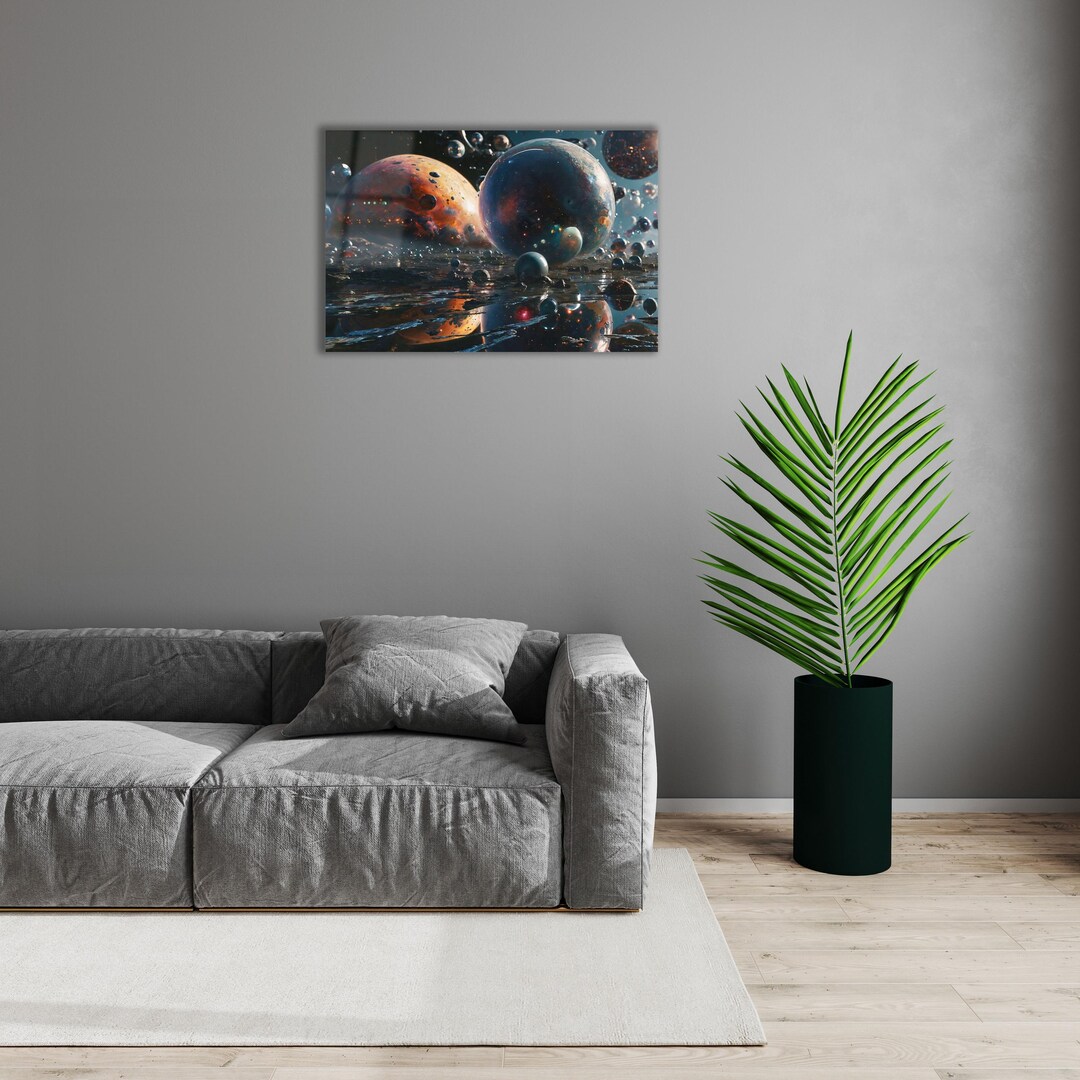 Nebulous Odyssey Glass Art Wall Decor - Etsy