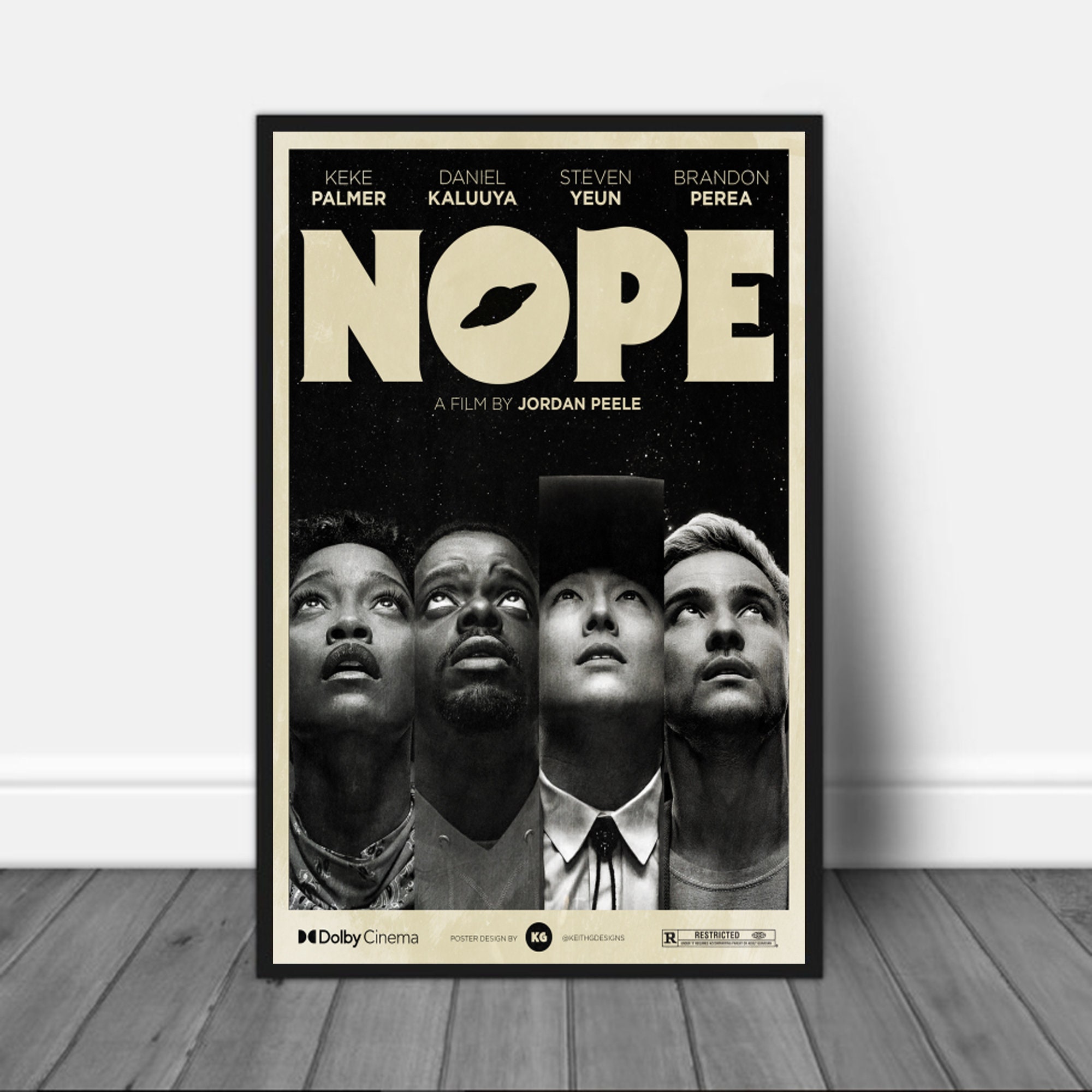 NOPE Jordan Peele Movie Poster, Nope 2022 Movie Poster, Nope Movie ...