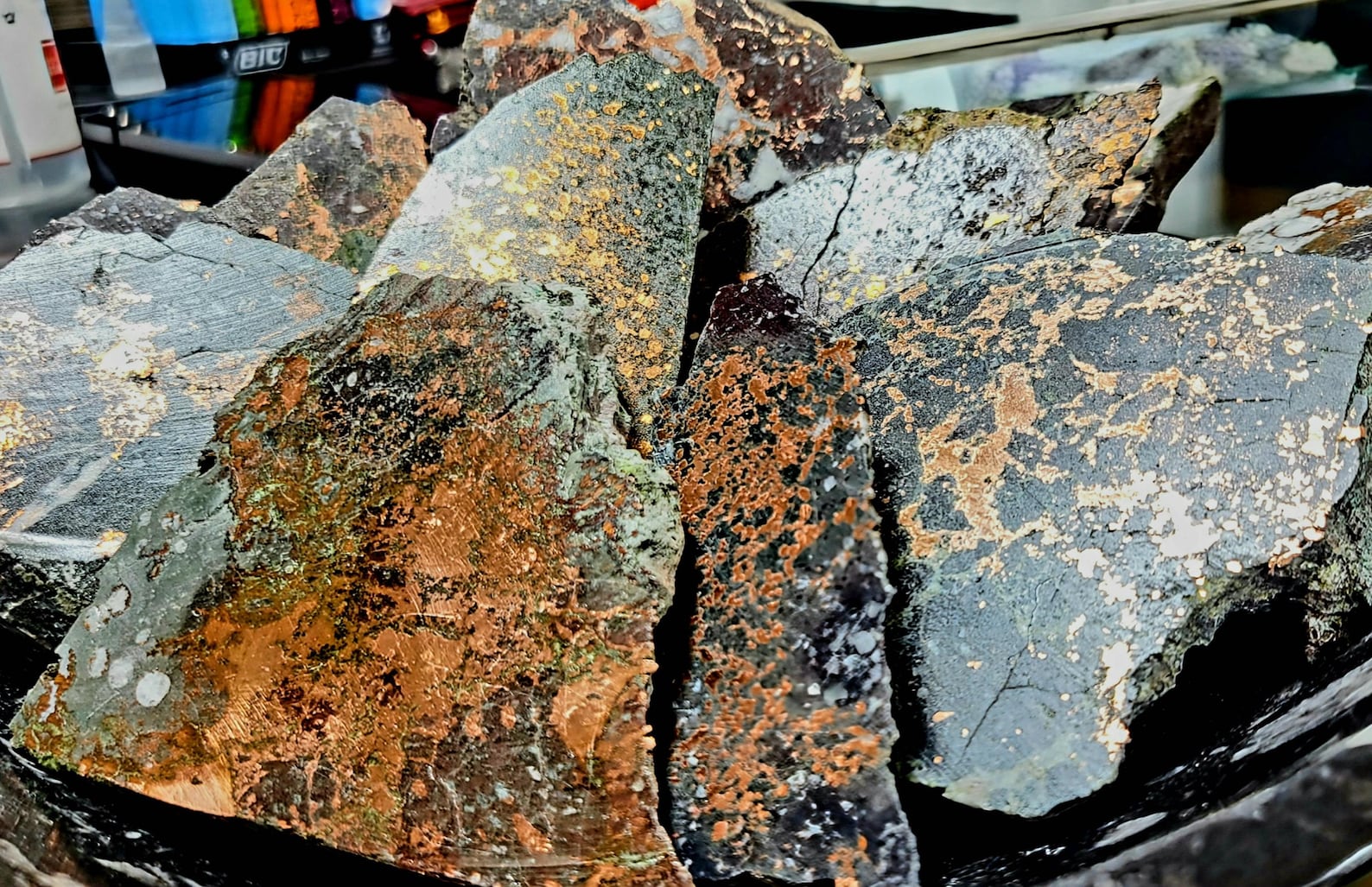 BULK Premium Copper Ore Slabs W/secondary Minerals | Houghton County ...