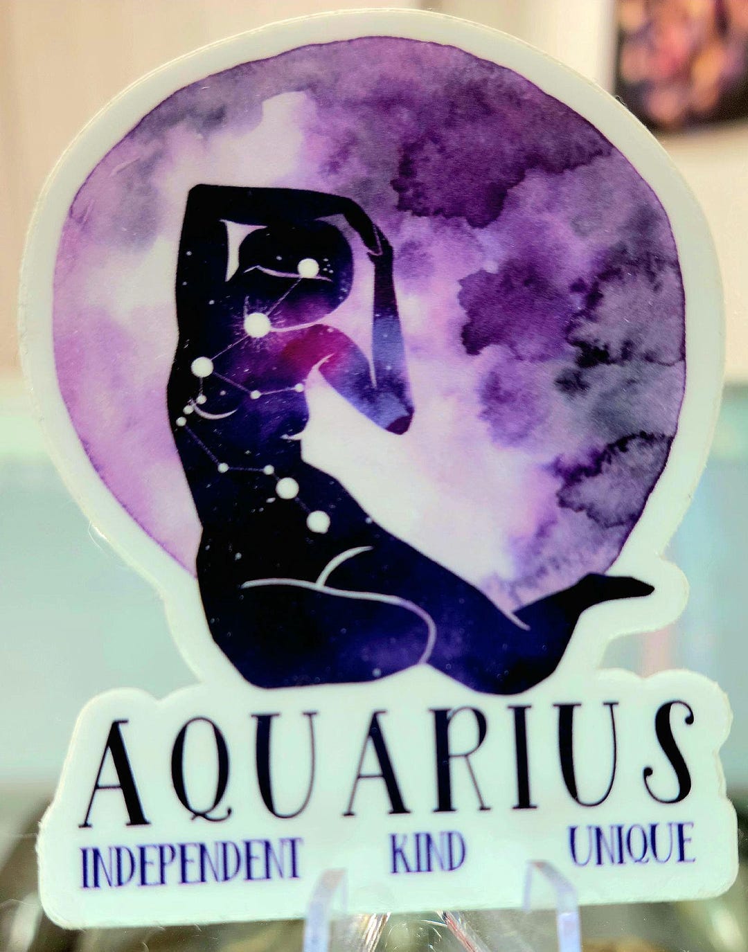 Aquarius Zodiac Sticker – Astrology Vinyl Decal | Independent, Kind ...