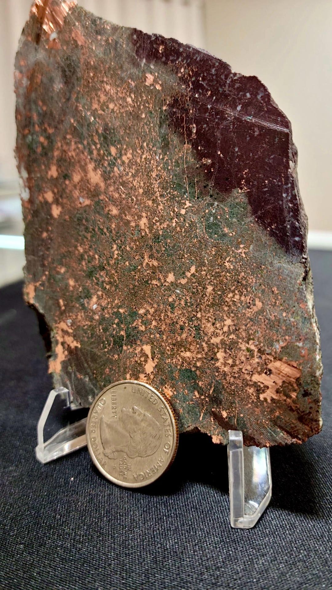 Native Copper in Basalt Matrix - Keweenaw Peninsula Specimen - Etsy