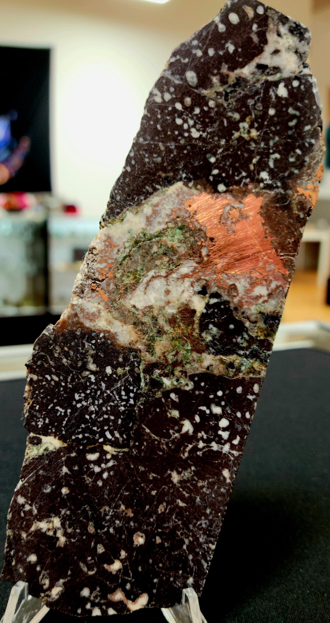 Rare Copper in Conglomerate Slab – Houghton County, Michigan | 7” X 2.5 ...