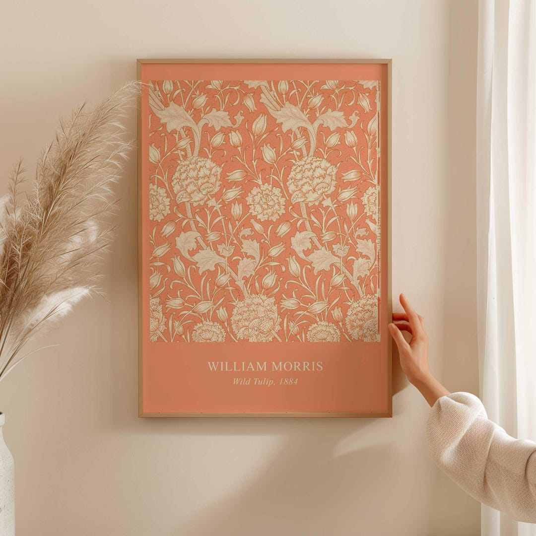 William Morris "wild Tulip" Poster - Artistic Wall Print in Vintage ...