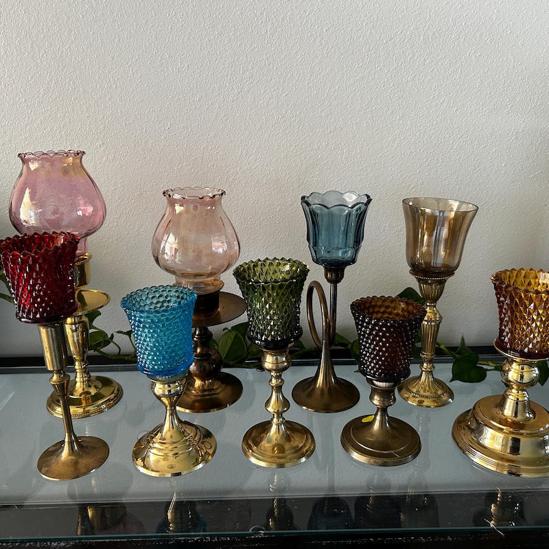 Amber Candles Votives - Etsy UK