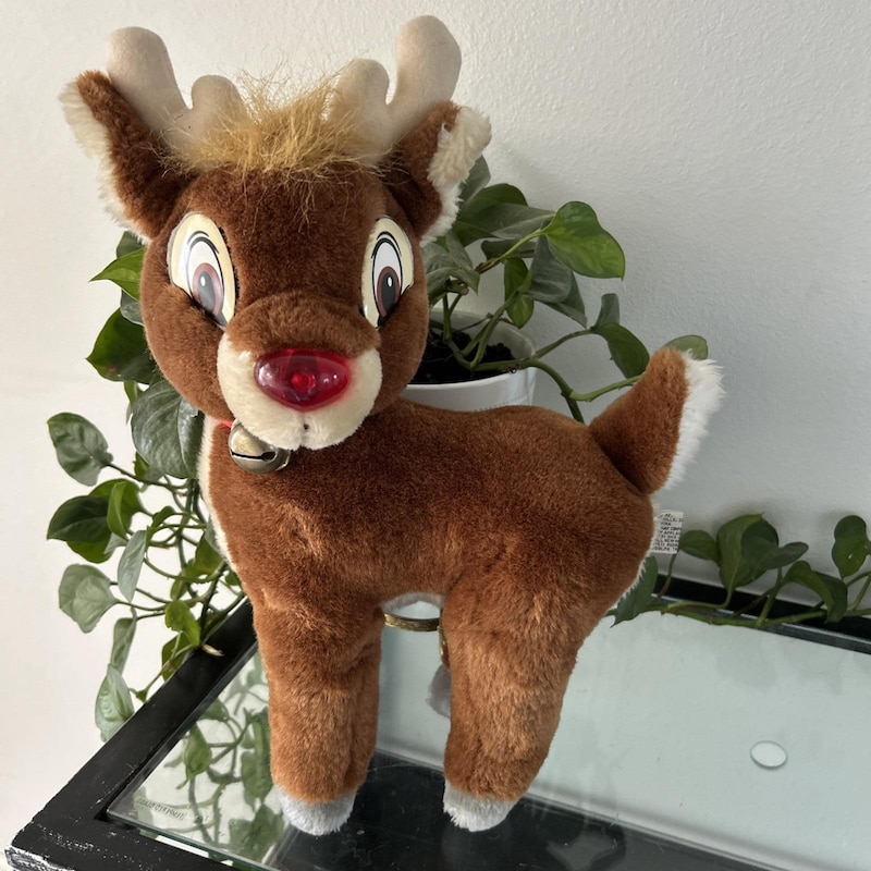 Vintage Rudolph Plush - Etsy