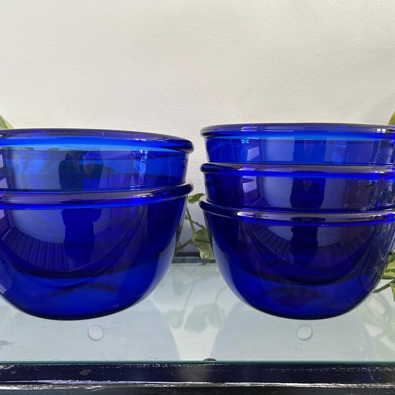 Cobalt Blue Bowls - Etsy