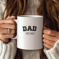 Dad Established Mug, Dad Est Mug, Dad Establighed Gift, New Dad Gift - Etsy