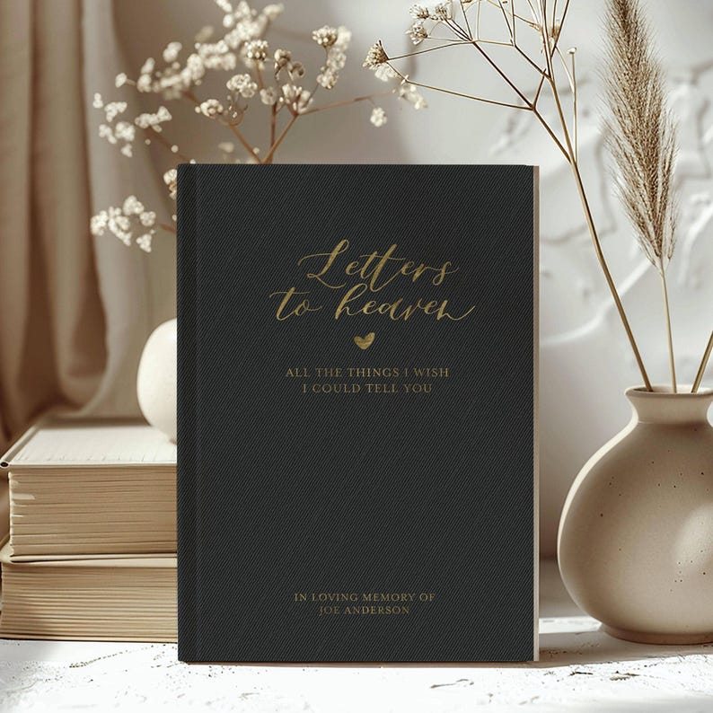 Letters to Heaven Journal Personalized Grief Journal Sympathy Gift for ...