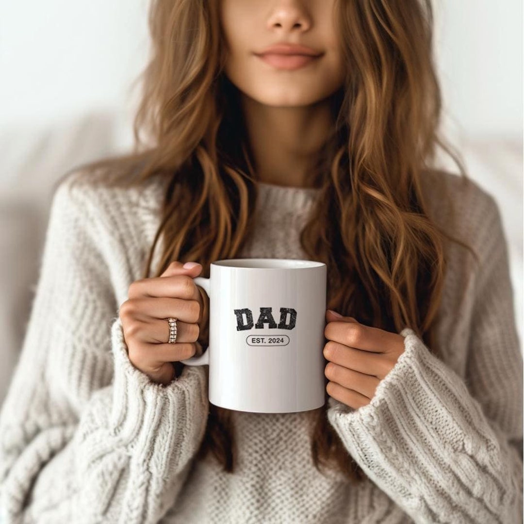 Personalized DAD Est. 2024 Customized First Time Mom Dad Gift, New ...
