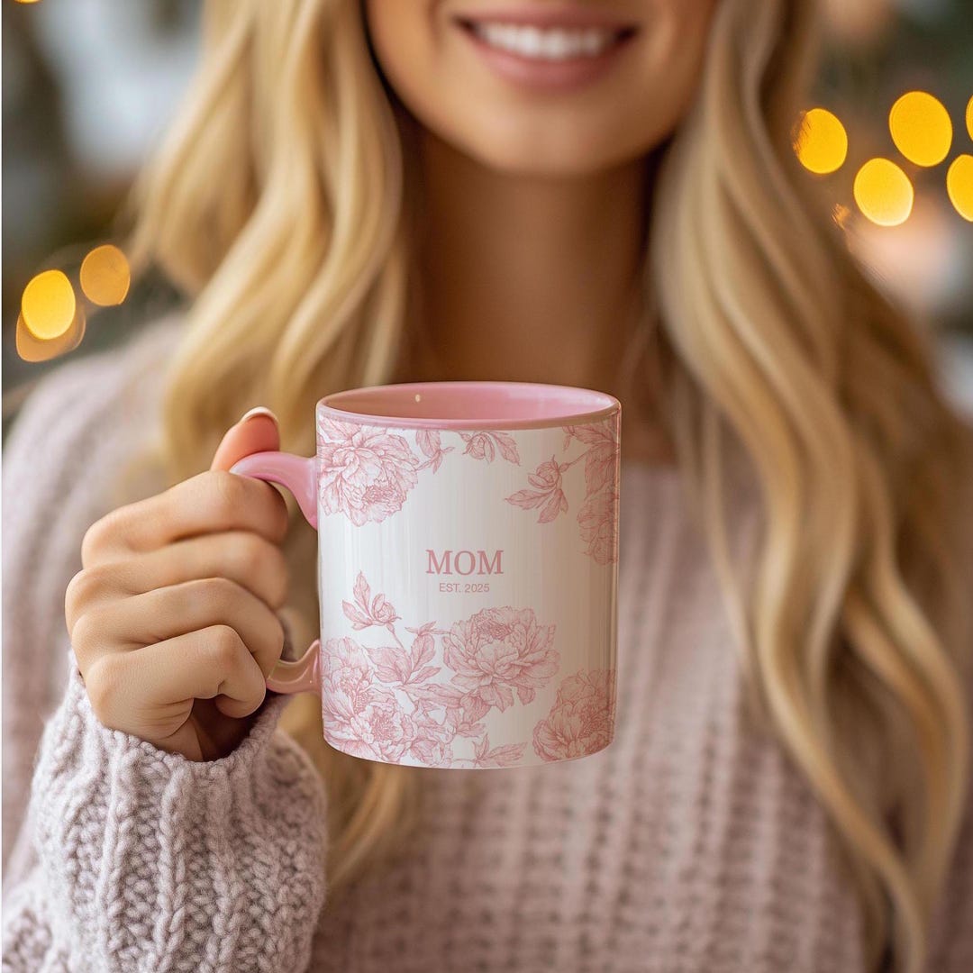 Personalized New Mom Mug for Mom, Custom Mother's Day Gift, Coquette ...
