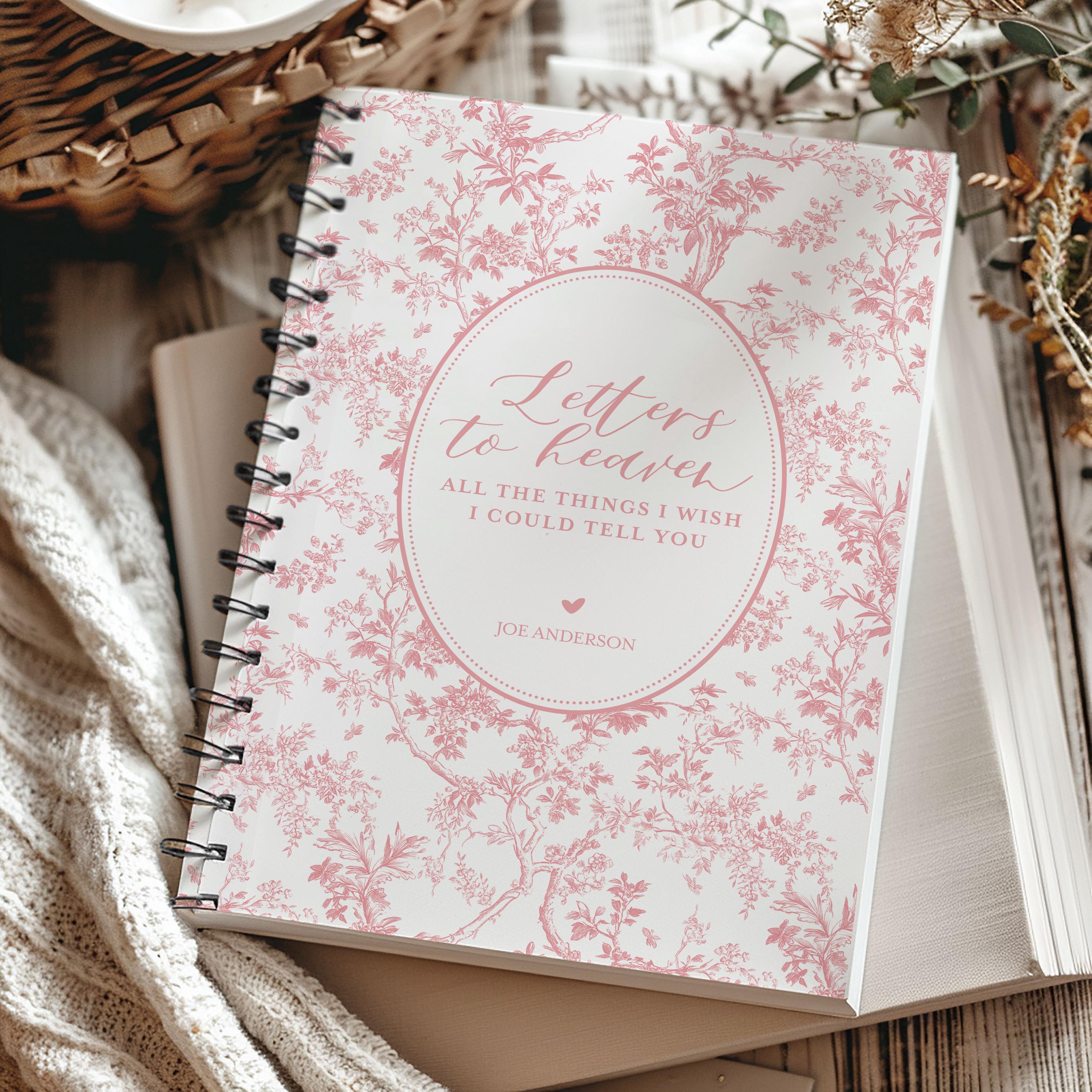 Letters to Heaven Journal Personalized Grief Journal Sympathy Gift for ...