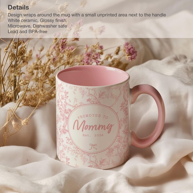New Mom Mug for Mom Friend First Mothers Day Mug Mom Est Mug Promoted ...