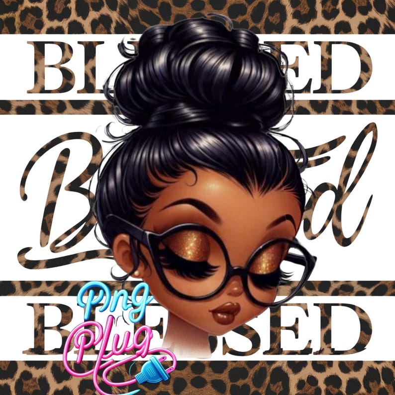 Leopard Print Betty Boop PNG: Blessed DIY Sublimation Design (digital ...