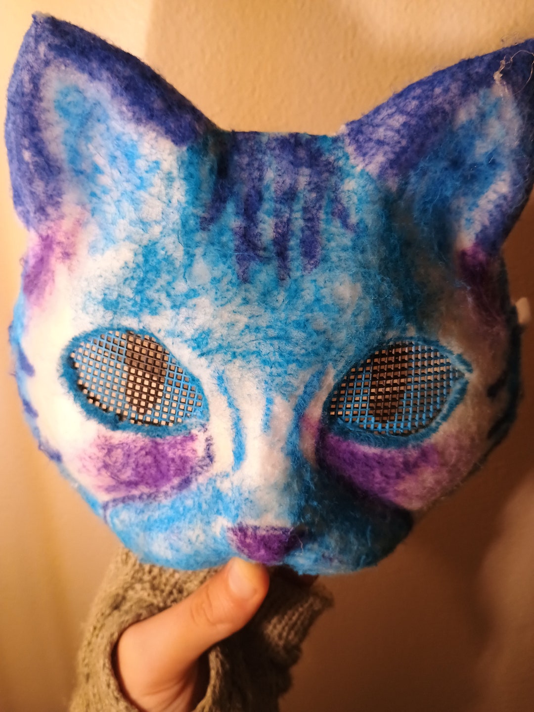 Blueberry Tabby Cat Therion Mask - Etsy Australia