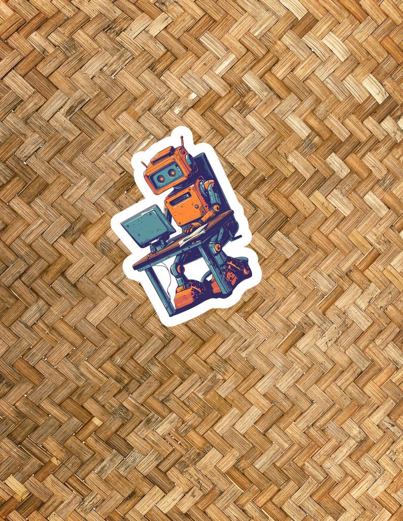 20 Adorable Robot Stickers: Fun & Playful Bots for All Ages - Etsy