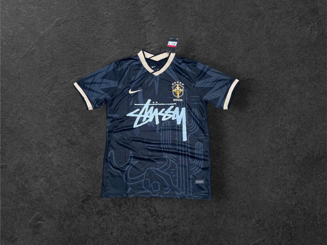Limited Edition Stussy Jersey Brazil, Football Jersey, Soccer Kit, Kit ...