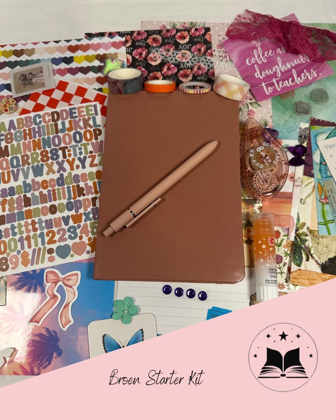Junk Journal Starter Kit - Brown - 50 Piece - Etsy