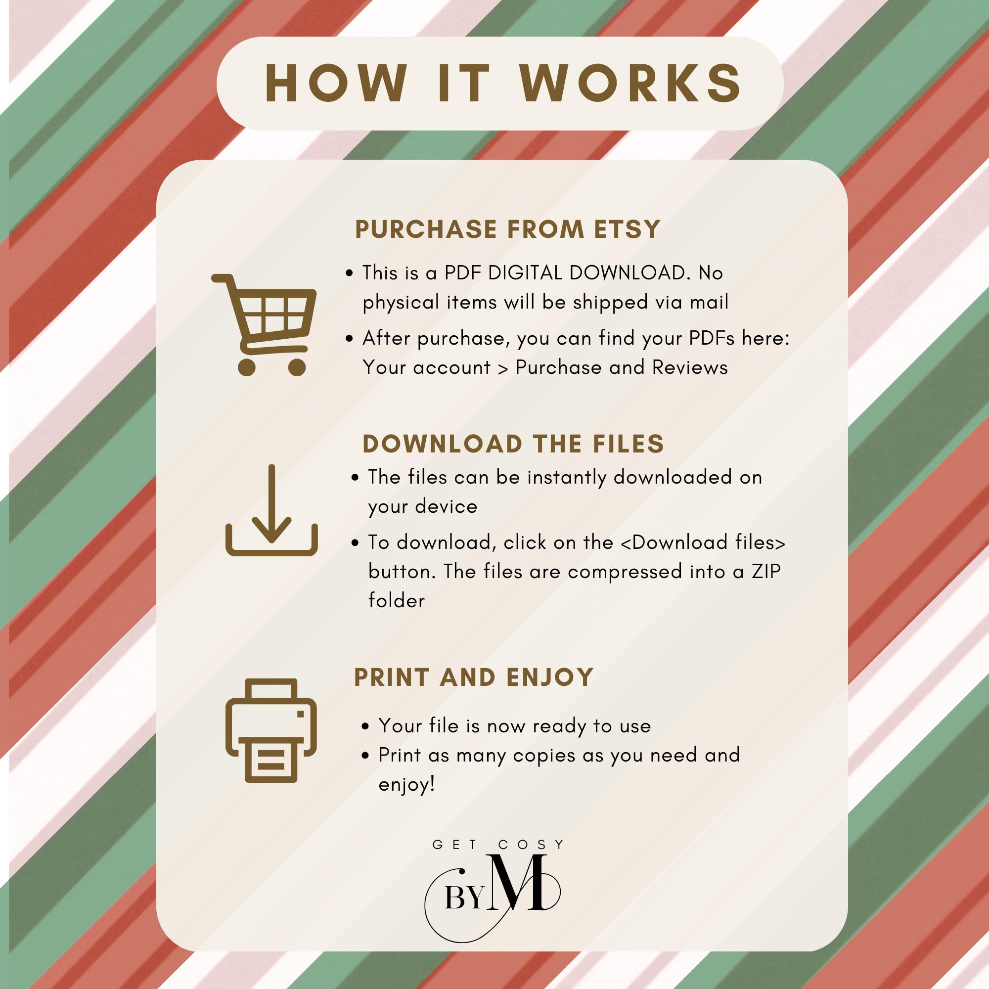 Printable Advent Activity Cards | Christmas Countdown | Activity Card ...