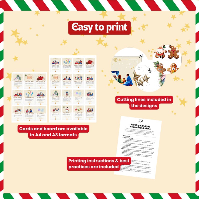 Winter Activity Board Game Printable | Christmas Party Game | Family ...