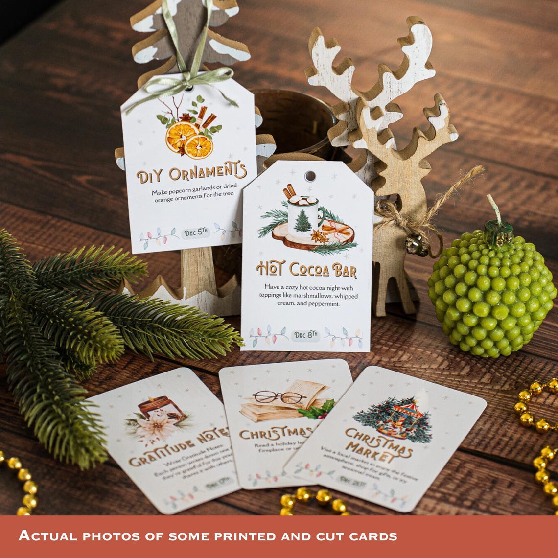 Printable Advent Activity Cards | Christmas Countdown | Activity Card ...