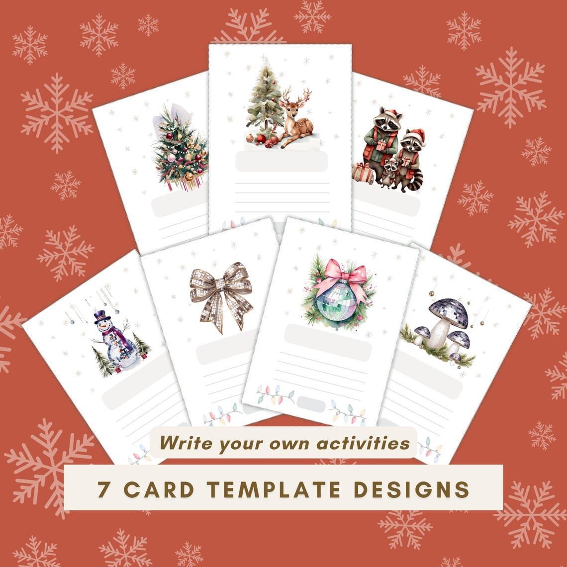 Printable Advent Activity Cards | Christmas Countdown | Activity Card ...