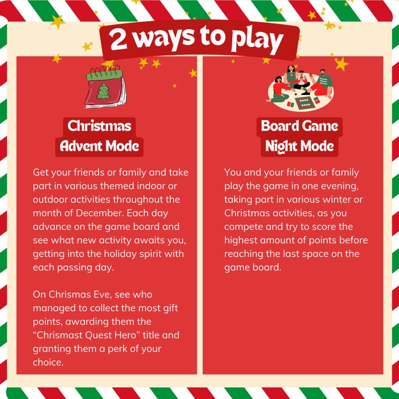 Winter Activity Board Game Printable | Christmas Party Game | Family ...