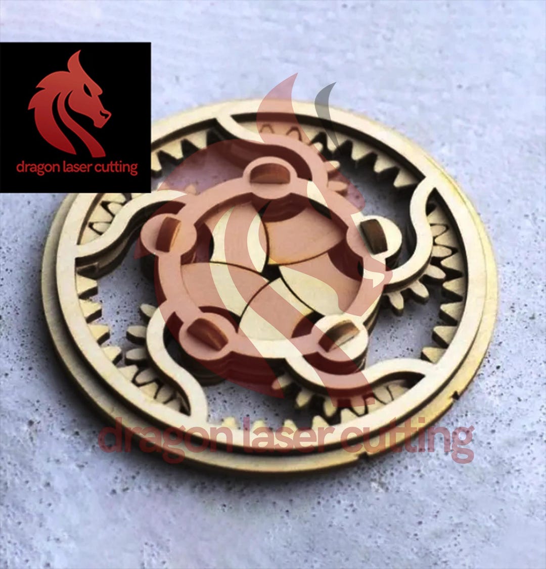 Laser Cut Mechanical Toy With Gears Puzzle SVG Bundle Glowforge Wood ...