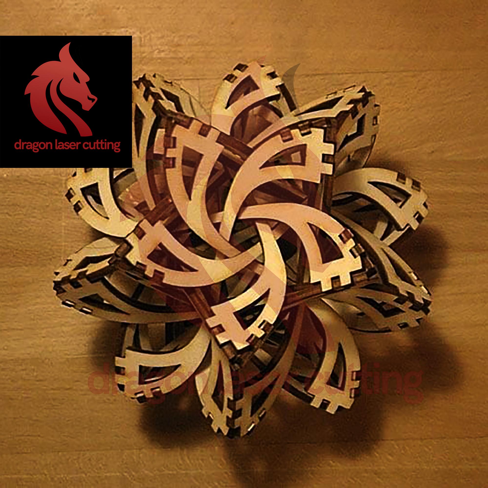 Laser Cut Wooden Frabjous Sculpture 3d Files SVG Bundle Glowforge Wood ...