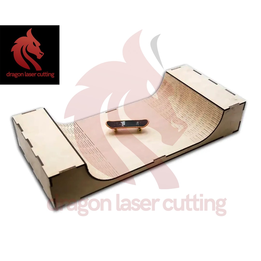 Laser Cut Wooden Fingerboard Ramp 3d Files SVG Bundle Glowforge Wood ...