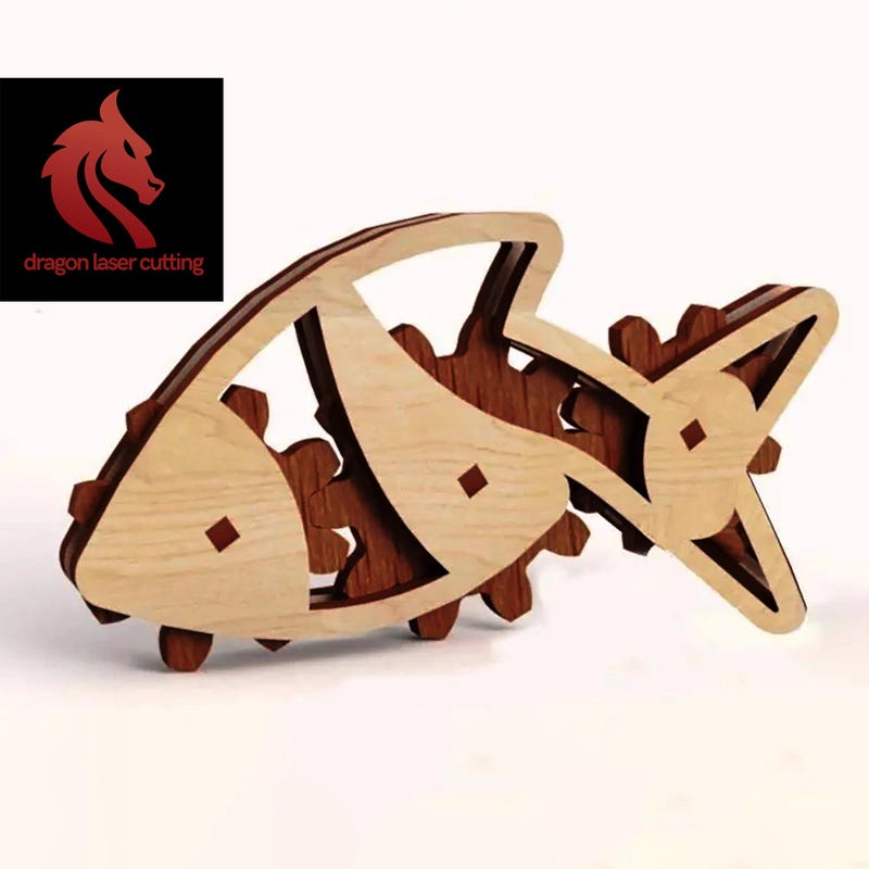 Wood Fish Puzzle - Etsy