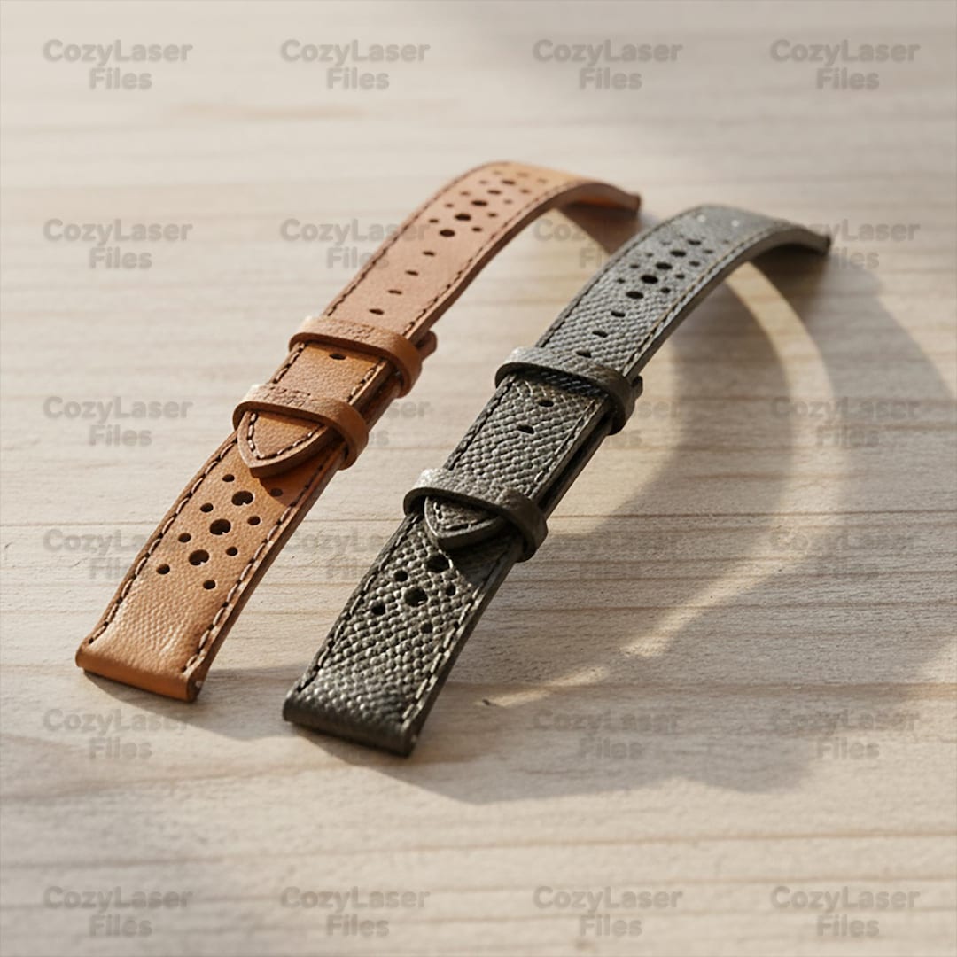 Laser Cut Rallye Style Watch Band SVG Bundle Glowforge Watch Strap ...