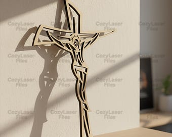 Laser Cut Cross Jesus 3d Christian SVG Glowforge Wood Jesus Christ ...