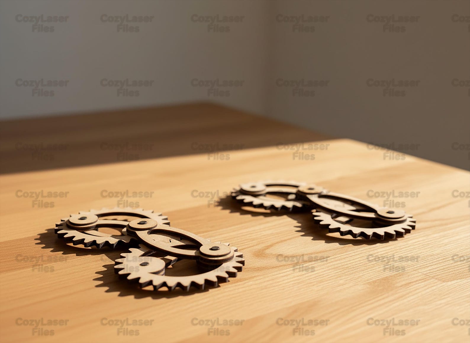 Laser Cut Crosslink Ellipse Gears Puzzle SVG Glowforge Mechanical Toy ...