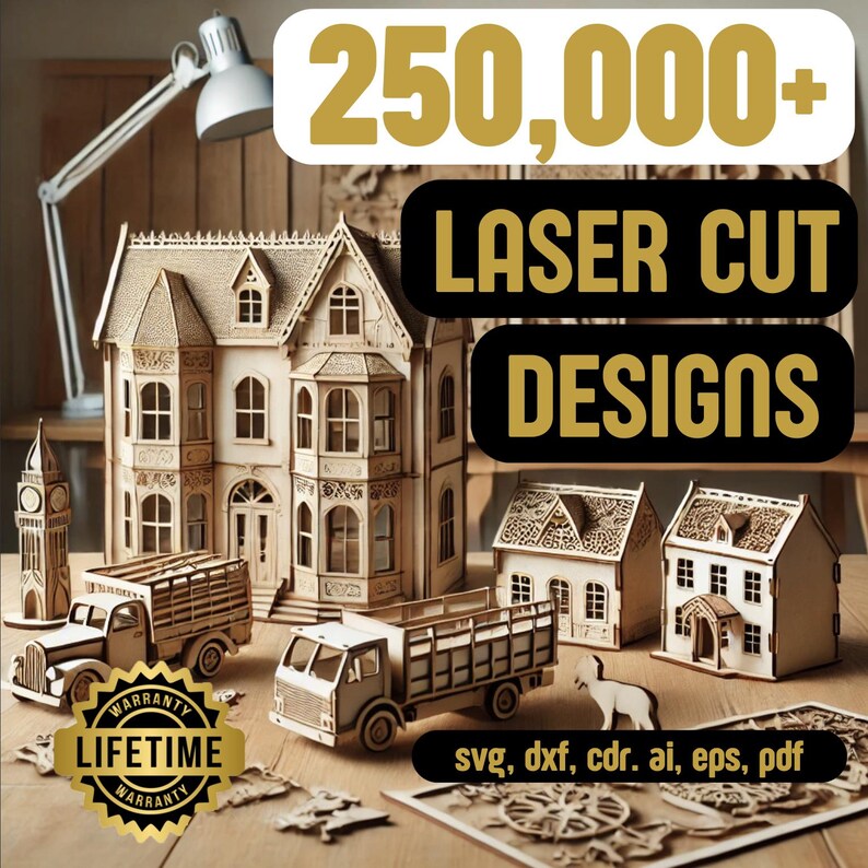 Laser Cut Files Mega Bundle Cut 250,000 Pack 3D 2D Designs CNC Files ...