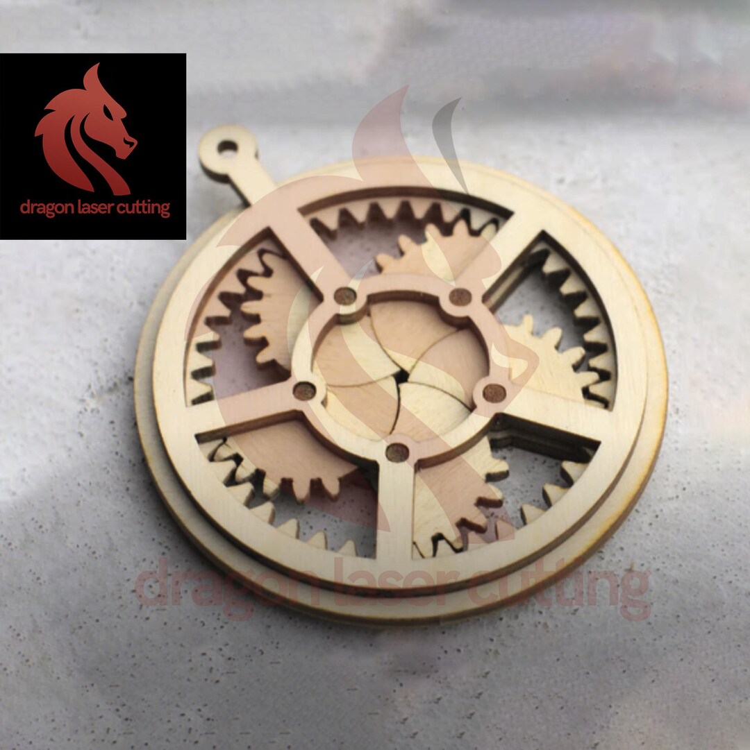 Laser Cut Mechanical Toy With Gears Puzzle SVG Bundle Glowforge Wood Iris Svg Files Vector Laser ...
