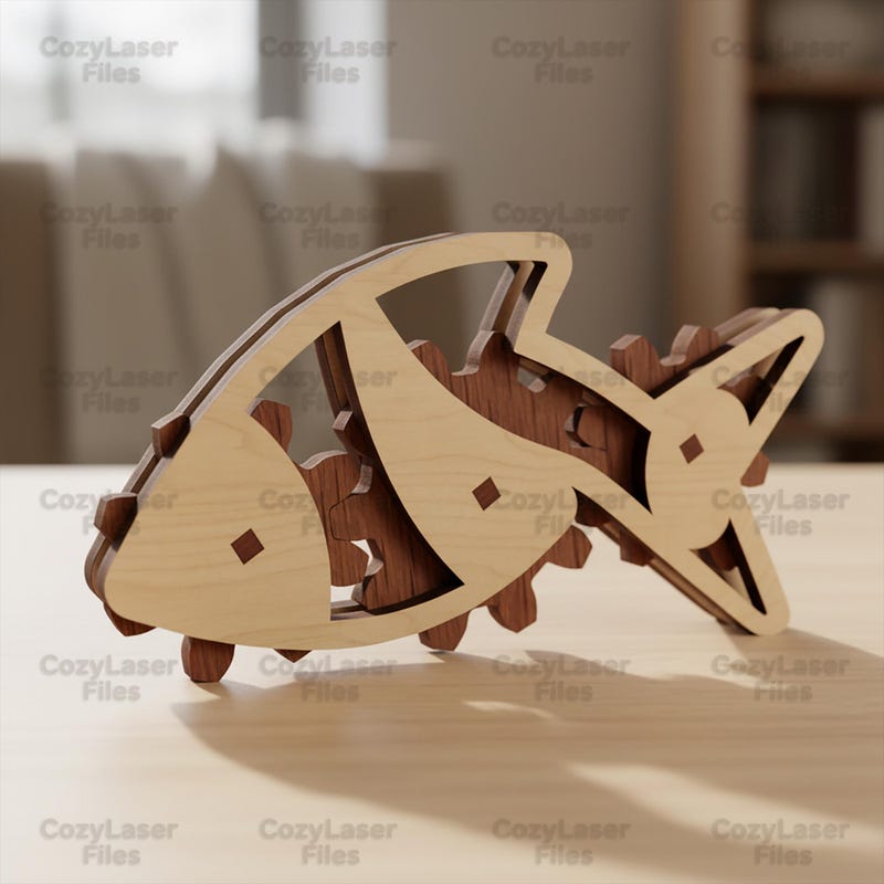 Wood Fish Puzzle - Etsy