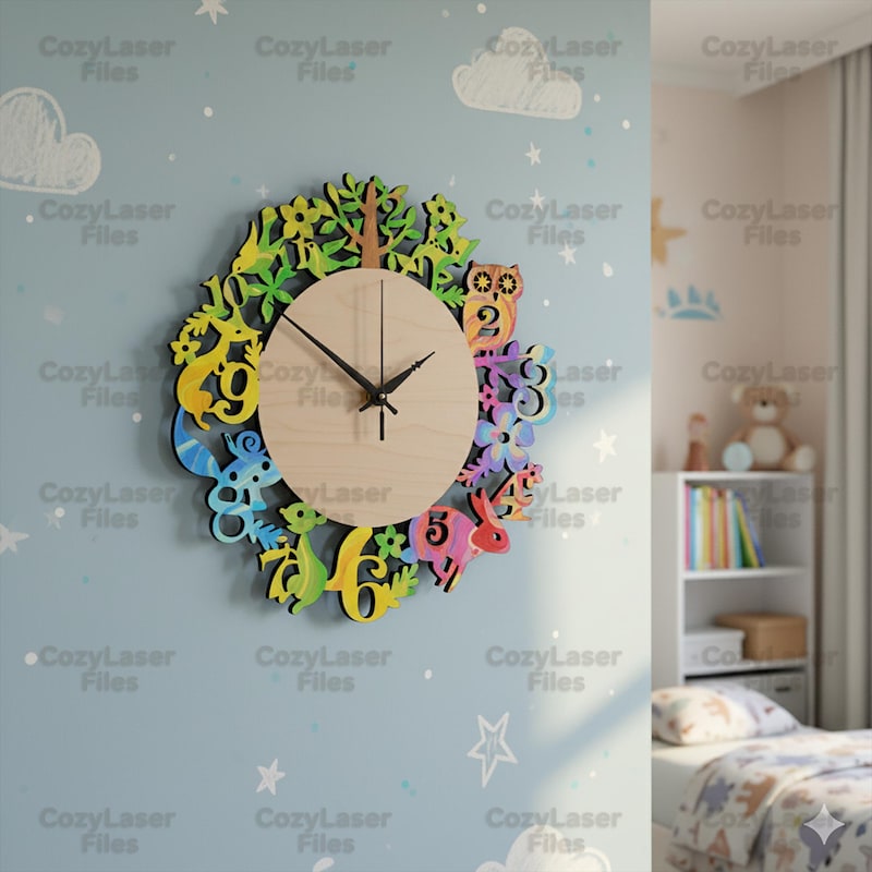 Children Wall Clock - Etsy