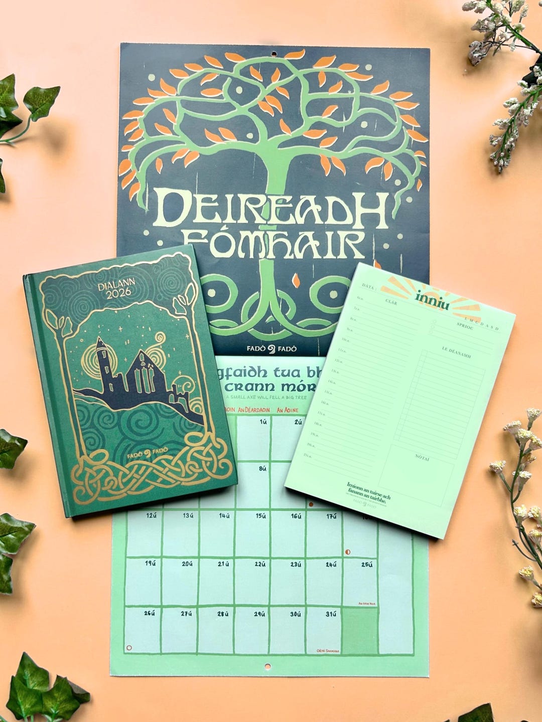 Gaeilge Bosca Bronntanais 2026 Dialann, Féilire & Pleanálaí Laethúil ...